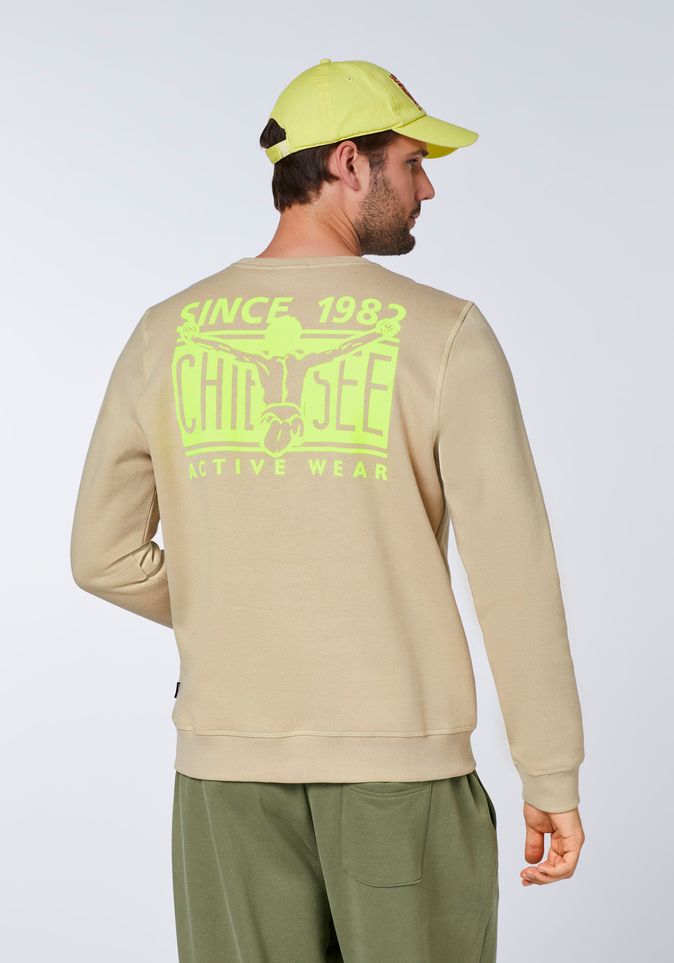 Sweater aus Baumwollmix mit Logo-Print | Chiemsee Online Shop