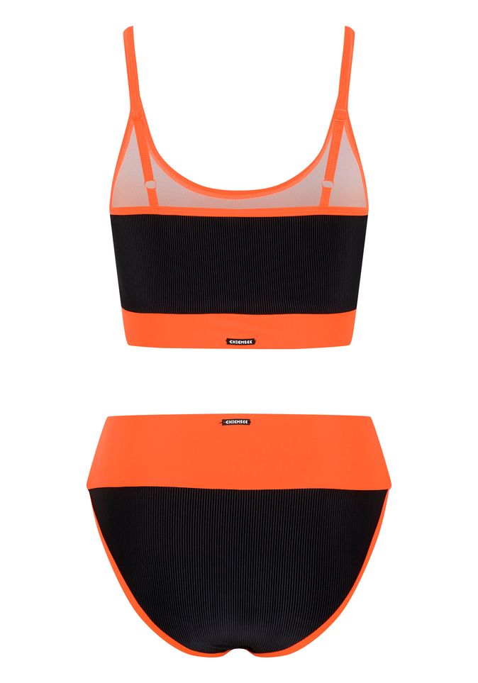 Bustier Bikini Set Mit Kontrast Struktur Und Highwaist Hose Chiemsee