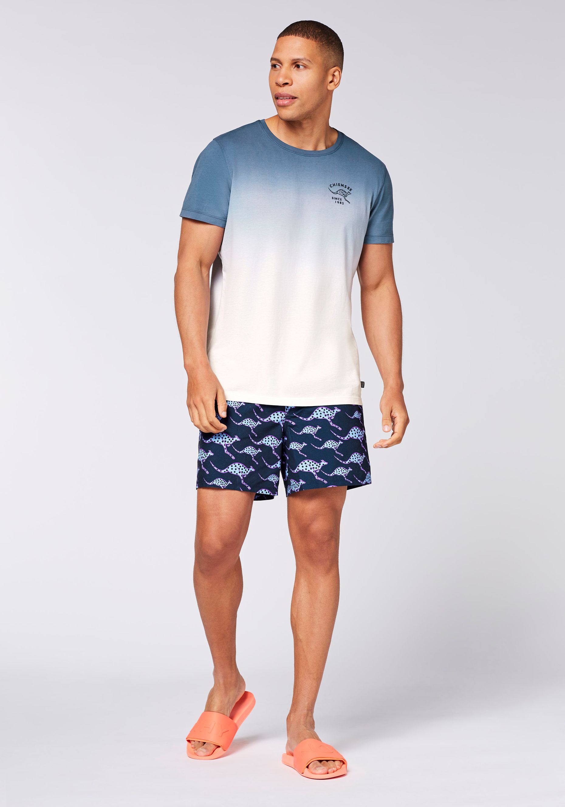 „MBRC THE OCEAN®“ Badeshorts mit Känguru-Muster | Chiemsee Online Shop