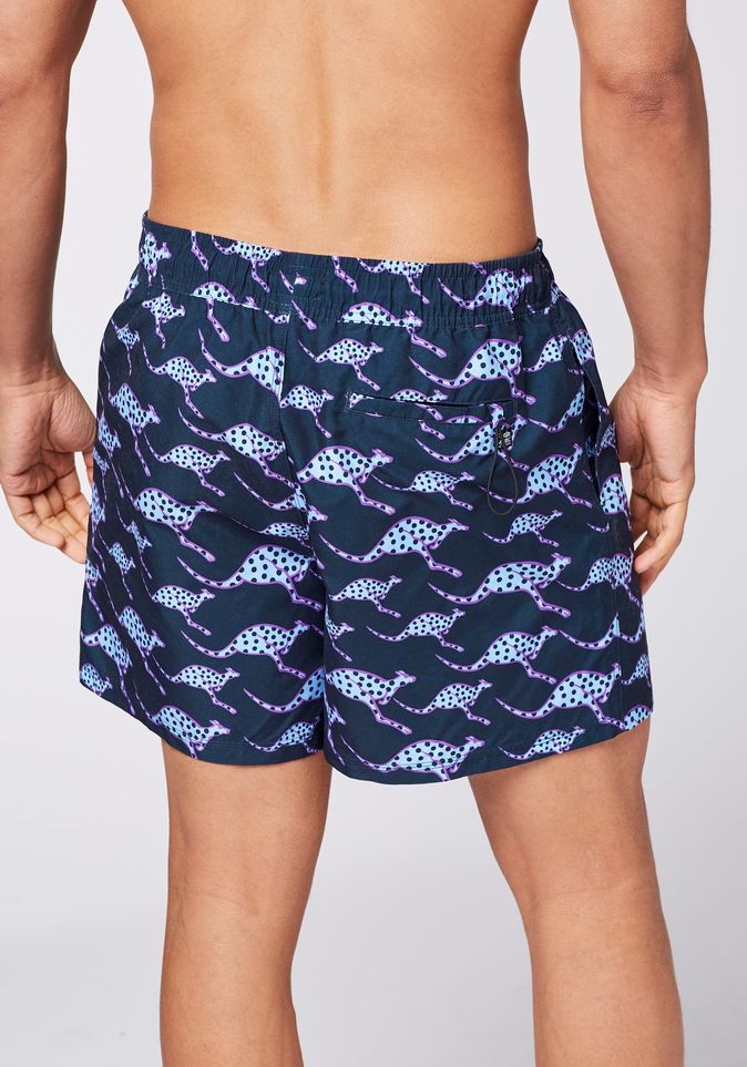 „MBRC THE OCEAN®“ Badeshorts mit Känguru-Muster | Chiemsee Online Shop