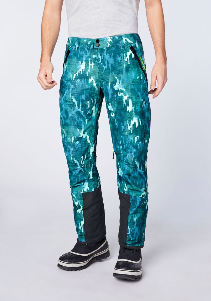 Funktionale Skihose im gemusterten PLUS-MINUS-Design | Chiemsee Online Shop